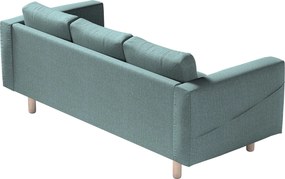 Potah na pohovku IKEA Norsborg 3-místná barva modrá látka pletený vzor