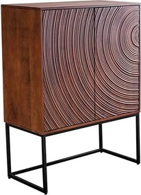 Designová vysoká komoda Waseemah 120 cm hnědé mango