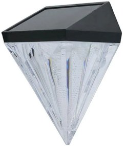 Led reflektor entac venkovní solární světlo led diamant 0,1 w 7 lm, teplá barva světla