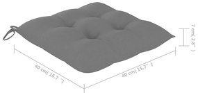 vidaXL Marketos Skládací zahradní židle s poduškami 2 ks bambus