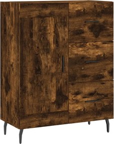 Skříň highboard kouřový dub 69,5 x 34 x 180 cm kompozitní dřevo 3198678