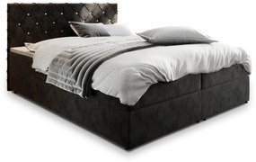 MSL Kontinentální čalouněná postel RIVOL (140 x 200 cm) Barva látky: MAGIC VELVER 2225