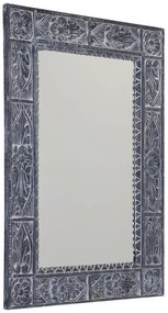 Sapho UBUD zrcadlo ve vyřezávaném rámu 70x100cm, šedá IN231