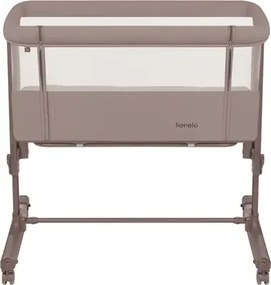 LIONELO Postýlka Aurora 3v1 Beige Taupe / Kovový rám / 4 kolečka s brz