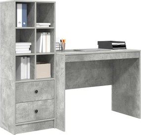 Stůl Betonově šedá 145.5 x 50 x 127 cm 2 ks 3337372