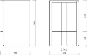 Ocelový kulatý odkládací stolek ø 32 cm Wa – noo.ma