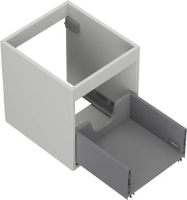 Mexen Box-A, závěsná skříňka 40 cm, 1 zásuvka, šedá matná, 91AX0-0400-470-1-62