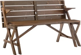 Kondela Zahradní stůl/lavička, 2v1, hnědá, ZAGIR