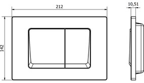 Mexen FENIX 10 - splachovací tlačítko pro Mexen modul FENIX XS, chrom lesklý, 601001
