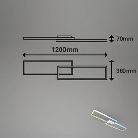 Briloner 3761019 - LED Stm stropní svítidlo LED/45W/230V 2700-6500K+DO mat chrom
