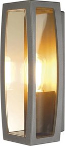 LA 230655 Venkovní svítidlo MERIDIAN BOX, antracit, E27, max. 25 W, průsvitný plast - BIG WHITE (SLV)