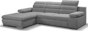 Sedací souprava GRECO MINI | 185x278 cm | 83 středně šedá | rozkládací + úložný prostor | VÝPRODEJ Z PRODEJNY