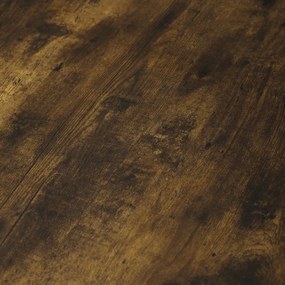 Kulatý jídelní stůl NARO - old wood / černé kovové nohy