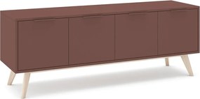 Matný TV stolek v terakotové barvě 140x53x40 cm Campus – Marckeric