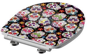 Eisl Sanitär WC prkénko Duroplast Soft Close Crazy Skull High Gloss 82586