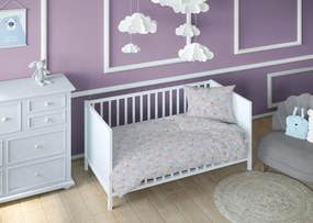 Bavlněné povlečení 160x200 víly šedé barevné dětské povlečení na zip 3727 D KARO Dreamland