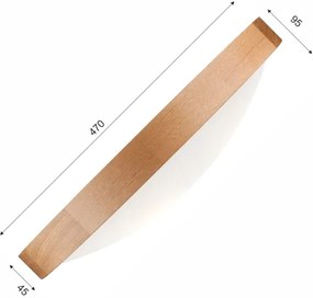 Brilagi - LED Stropní svítidlo CARVALHO SLIM 3xE27/60W/230V dub pr. 47 cm