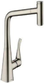 Hansgrohe M71 - Dřezová baterie M7115-H320 s výsuvnou sprškou, sBOX, vzhled nerezu 73803800