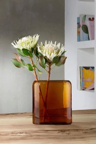 Váza Layers M jantarová