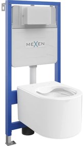 Mexen WC podomítkový set Felix Slim stojan s WC mísou Sofia, Bílá - 6103354XX00