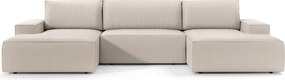 PCo Rohová sedací souprava FARO U1, 358 cm Barva látky: Světle zelená (Poso 47), Roh pohovky: Pravý roh