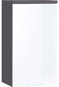 OnaDnes -20% Grafitově šedo bílá závěsná koupelnová skříňka GEMA Penetra 69 x 39 cm