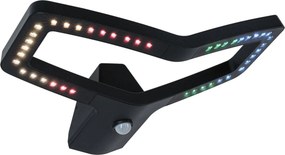P 94793 LED venkovní nástěnné svítidlo Smart Home Zigbee 3.0 Alara pohybové čidlo IP44 hranaté 375x270mm RGBW+ 10W 230V antracit kov - PAULMANN
