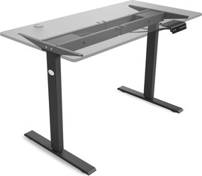 Elektricky výškově nastavitelný rám psacího stolu, 2 motory – bílý 110-180 cm DV-202ODF - černá