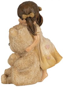 Figurka holčičky s velkým medvědem – 12 cm
