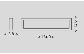 Ecolite TL1902-36W/BI-LED Stropní svítidlo PILO LED/36W/230V 4100K 124 cm bílá