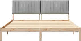 Rám postele s čelo Hnědá 180 x 200 cm Masivní borové dřevo 3394403