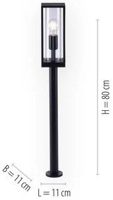 Paul Neuhaus 9497-13 - Venkovní lampa EMIL 1xE27/60W/230V IP44