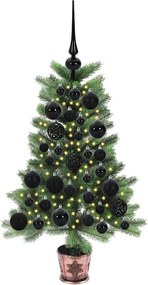 Vánoční stromeček s 150 LED diodami s stojanem Zelená 65 cm PE 3396292