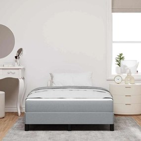 Postel s boxspringem Světle šedá 120 x 190 cm textil 3398472