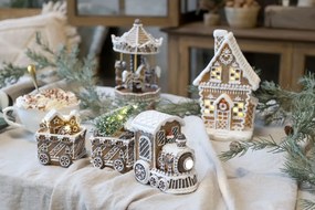 Perníkový vláček se světýlky Gingerbread Noël LED - 26*8*11 cm