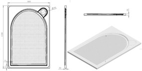 Olsen Spa LAKA 100 x 80 x 3 cm VANKCOBDEL1080 sprchová vanička