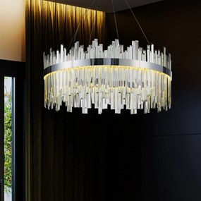 Toolight Toolight, LED stropní svítidlo 60cm, 58W, 4000K, APP1516-CP60, chromová, OSW-03264