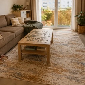 Protiskluzový koberec NOVO mramor béžový