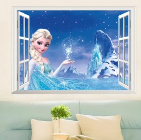 Samolepka na zeď "Elsa 3D" 50x70 cm