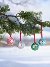 Porcelánové ozdoby Moomin Winter sports 4ks