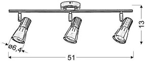 Stropní bodová lampa ARENA Candellux 3