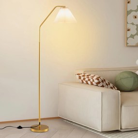 Costway Stojací lampa obývací pokoj 168 cm E27 oblouková lampa s nastavitelnou
