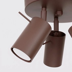 Sollux Lighting Stropní svítidlo RING 3P hnědé