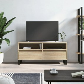 vidaXL TV skříňka 100 x 34,5 x 44,5 cm kompozitní dřevo [831245] Barva: hnědý dub