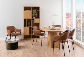 Knihovna Rangoon 90 cm dub přírodní olejovaný