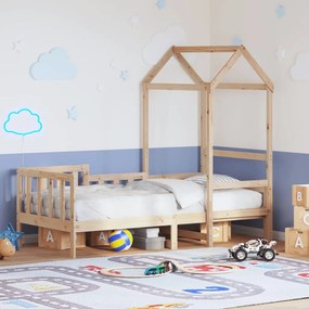 Válenda se střechou 80 x 200 cm masivní borové dřevo 3282264