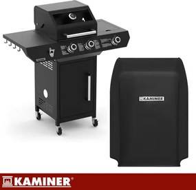 Plynový gril 2+1 10kW Varen Black 3.0 Kaminer
