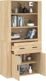 Skříň highboard dub sonoma kompozitní dřevo 3185378