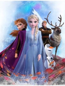 BrandMac.dk - Velká dívčí fleecová deka Ledové království / Frozen Elsa a Anna / 130 x 170 cm