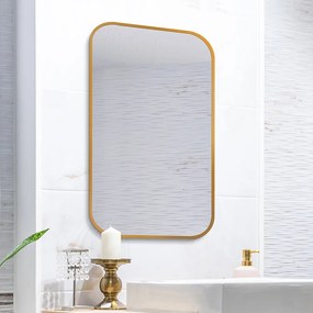 Zrcadlo Mirel SLIM Gold Rozměr: 50 x 80 cm